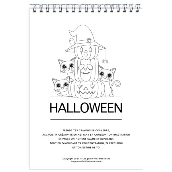 Cahier de coloriage Halloween | Les gommettes françaises