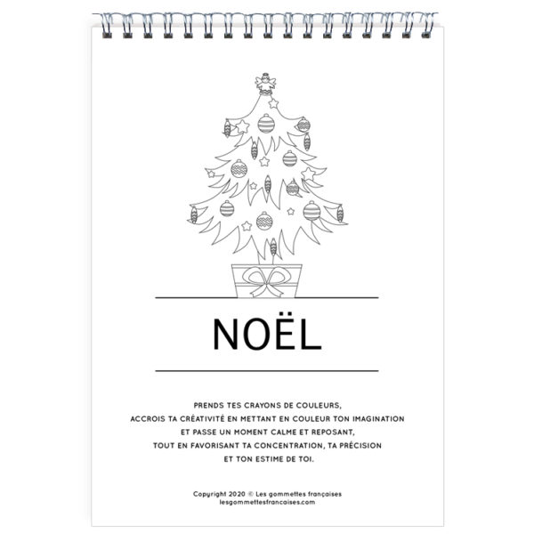 Cahier de coloriage Noël | Les gommettes françaises