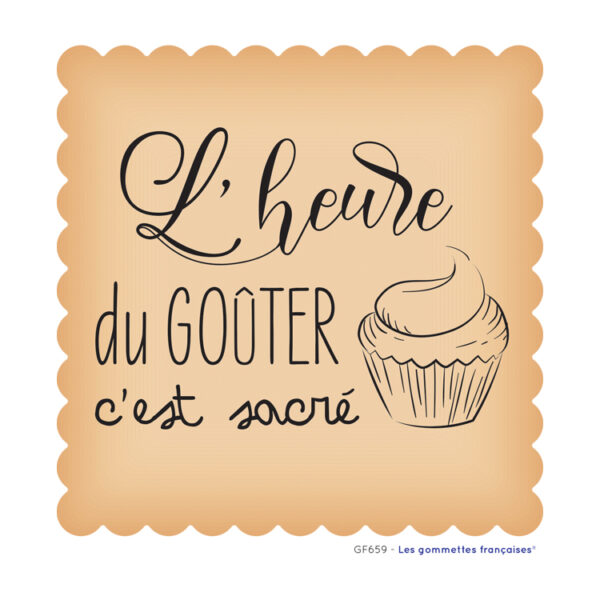 Stickers L'heure du goûter c'est sacré | Les gommettes françaises