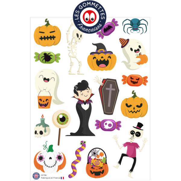 19 gommettes Halloween | Les gommettes françaises