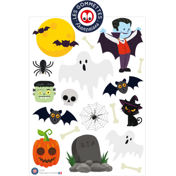 19 gommettes d'halloween | Les gommettes françaises