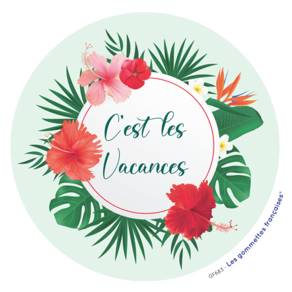 Stickers C'est les vacances | Les gommettes françaises