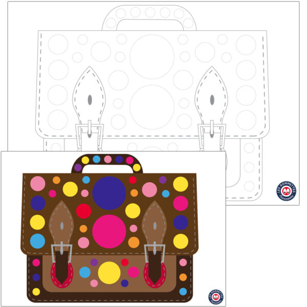 218 gommettes rondes + 4 dessins à gommettes Ecole à décorer et à ...