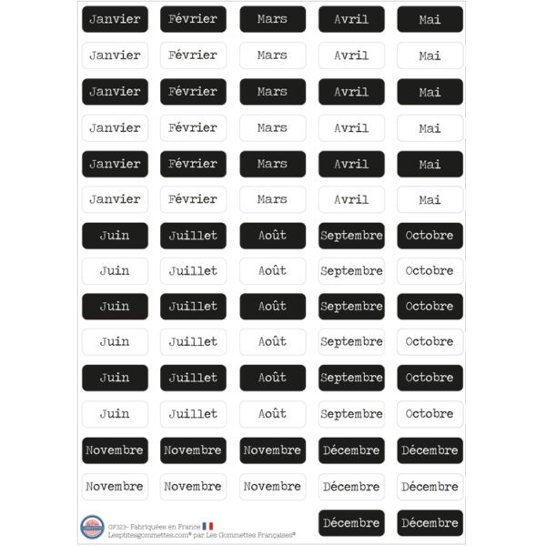 Fichier pédagogique gommettes | Les gommettes françaises
