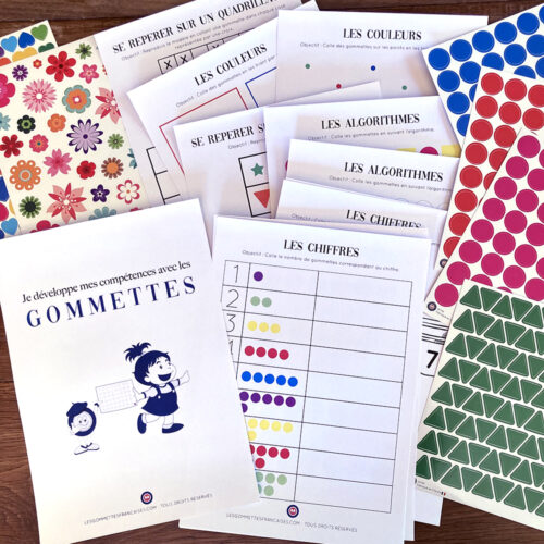 Fichier pédagogique gommettes | Les gommettes françaises