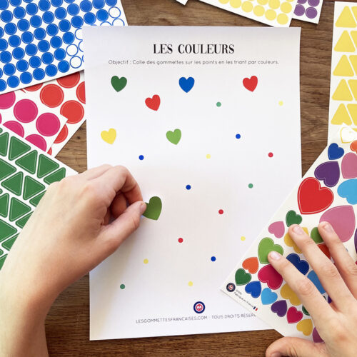 Fichier pédagogique gommettes | Les gommettes françaises