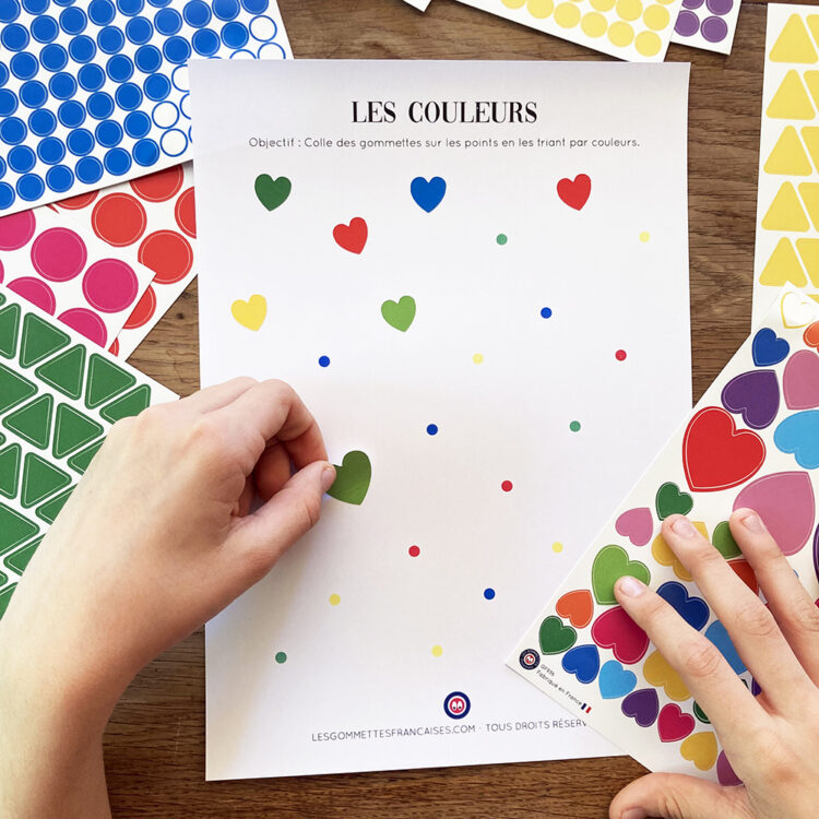 Fichier pédagogique gommettes | Les gommettes françaises