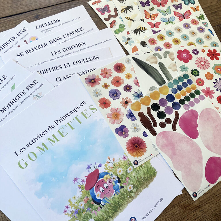 Les activités de Printemps en gommettes | Les gommettes françaises