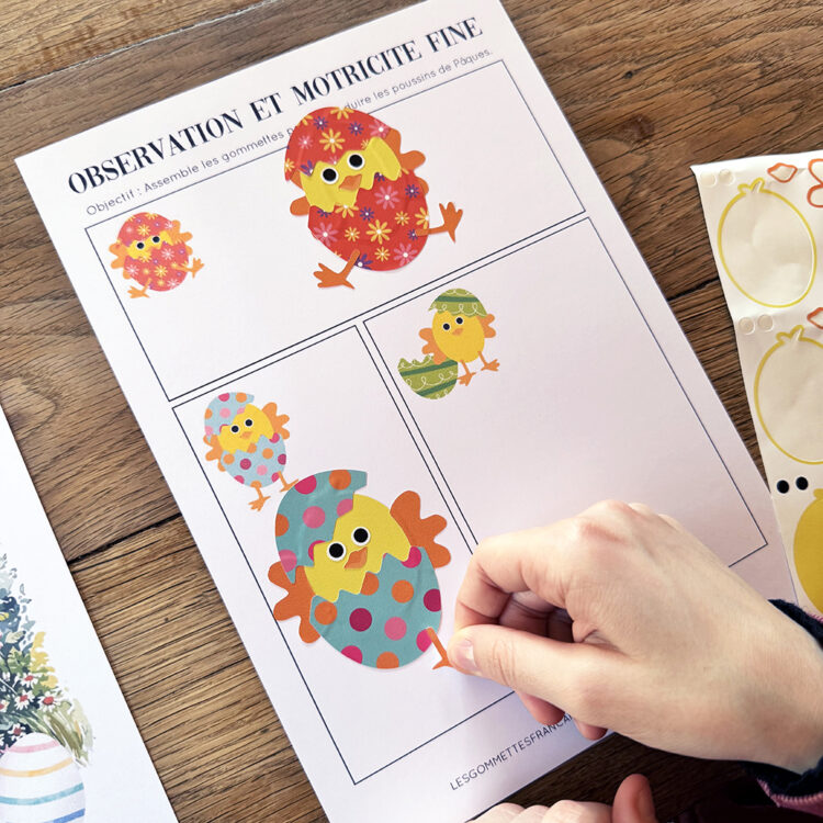 Les activités de Pâques en gommettes | Les gommettes françaises