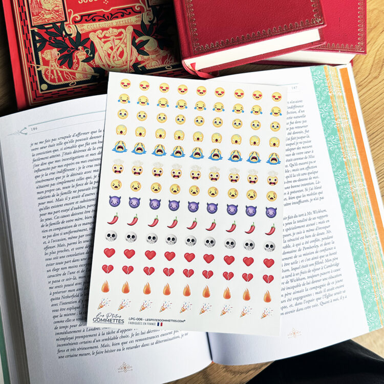 126 stickers Book reactions | Les gommettes françaises